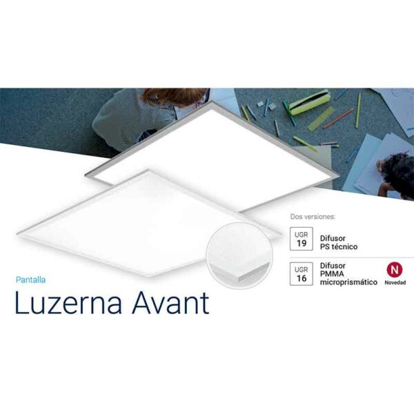 PANTALLA LUMINARIA LED LUZERNA AVANT (NORMALIT) - Ecobioebro