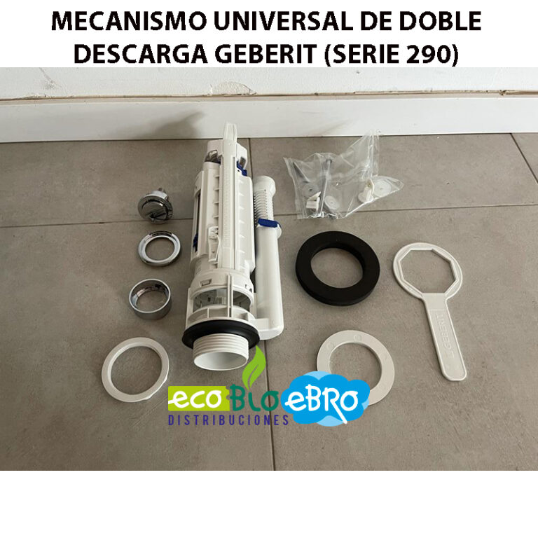 MECANISMO UNIVERSAL DE DOBLE DESCARGA GEBERIT (SERIE 290) - Ecobioebro