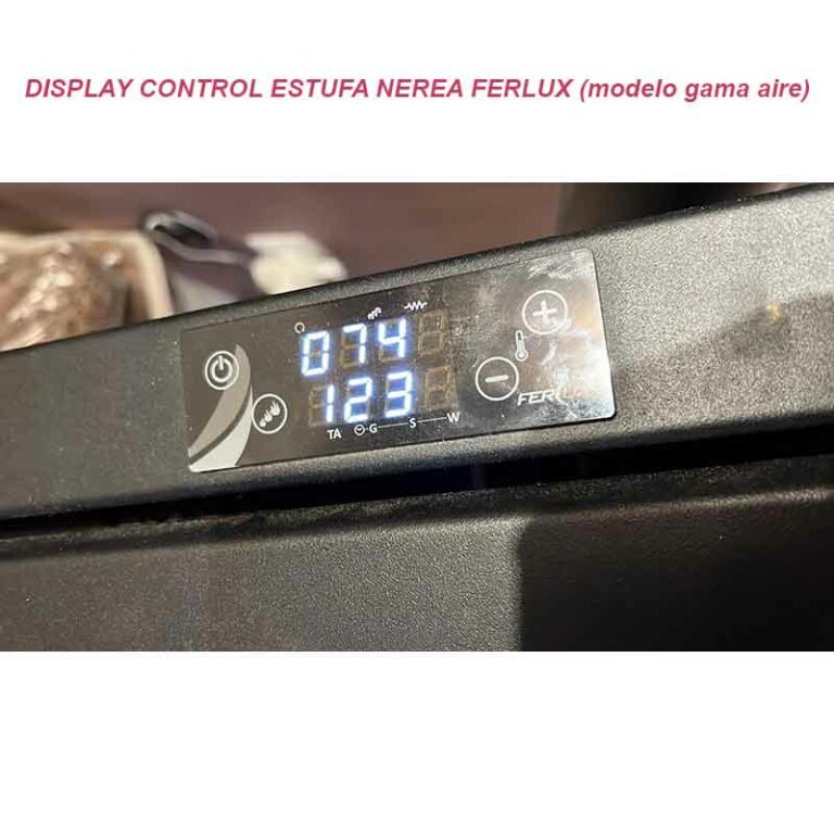 DISPLAY CONTROL ESTUFA NEREA FERLUX (modelo gama aire) - Ecobioebro