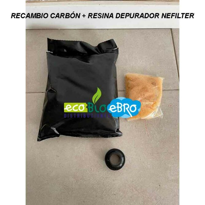 REPUESTO CARBÓN + RESINA PARA EL EQUIPO DEPURADOR DE AGUA NEFILTER ...